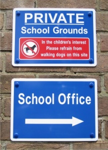 General School Notice Signs - Wall Mounted - Signs 4 Schools